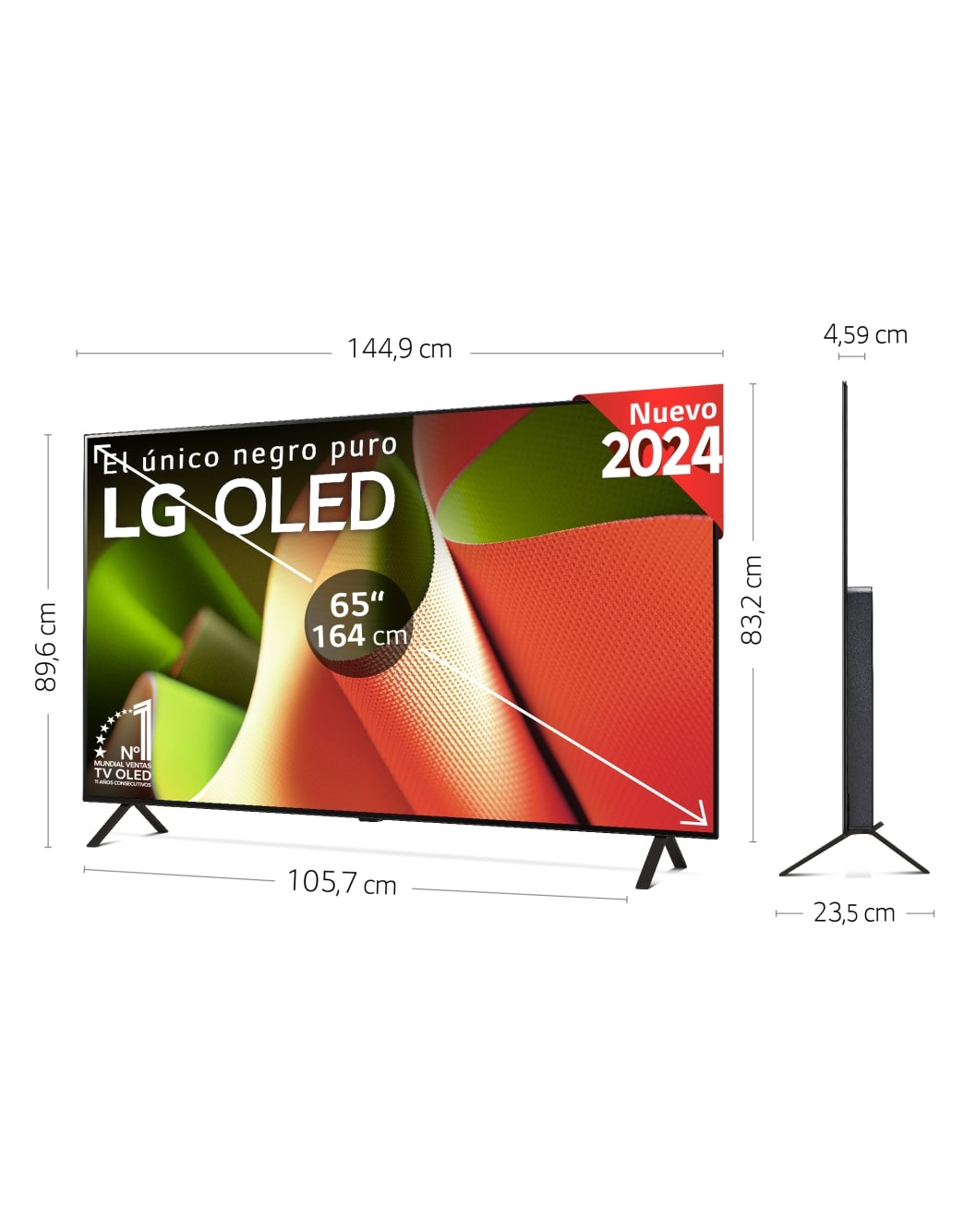 65 pulgadas Smart TV LG OLED AI B4 4K OLED65B46LA | LG ES | LG ES