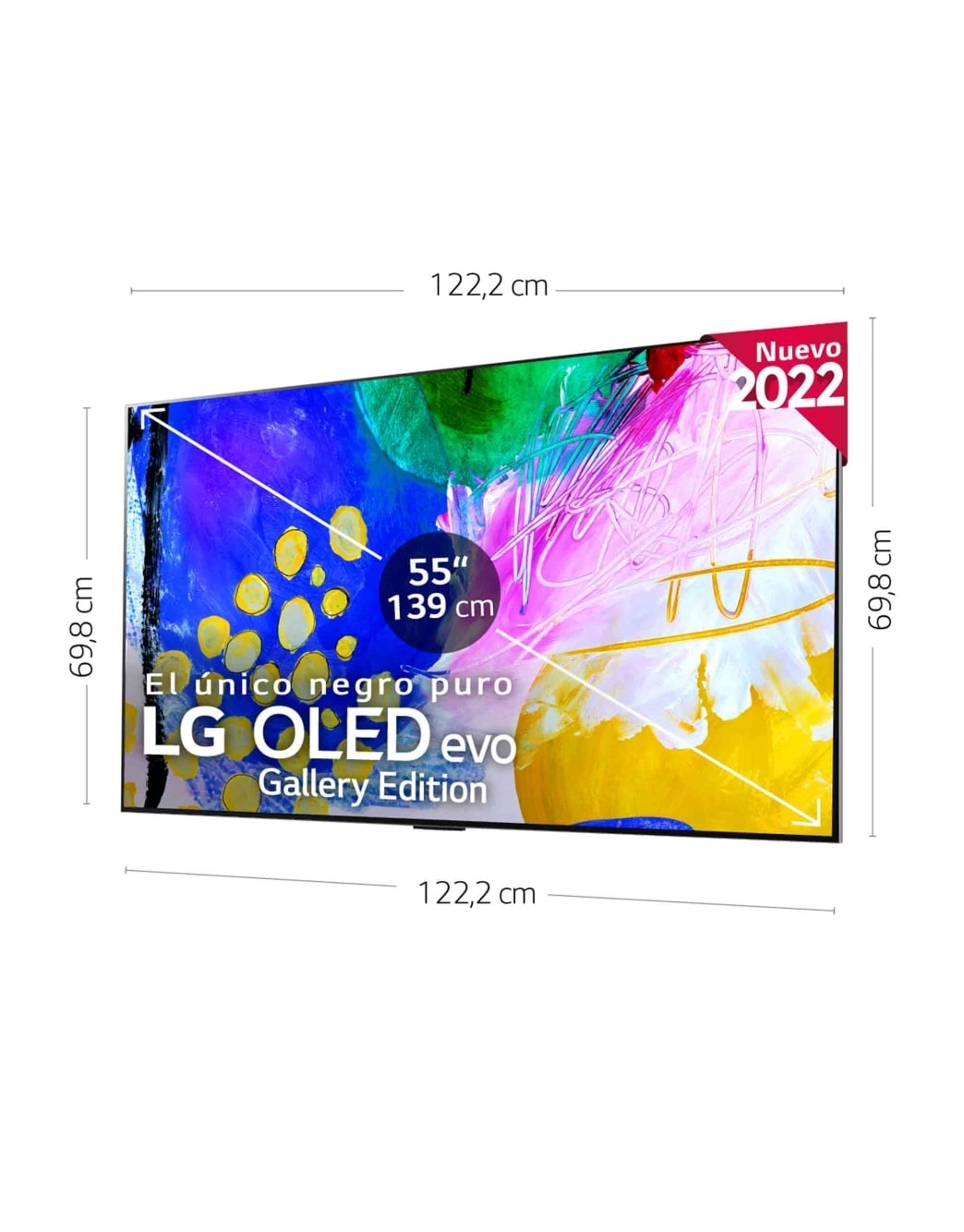 Televisor LG 4K OLED evo Gallery Edition, Procesador Inteligente de ...