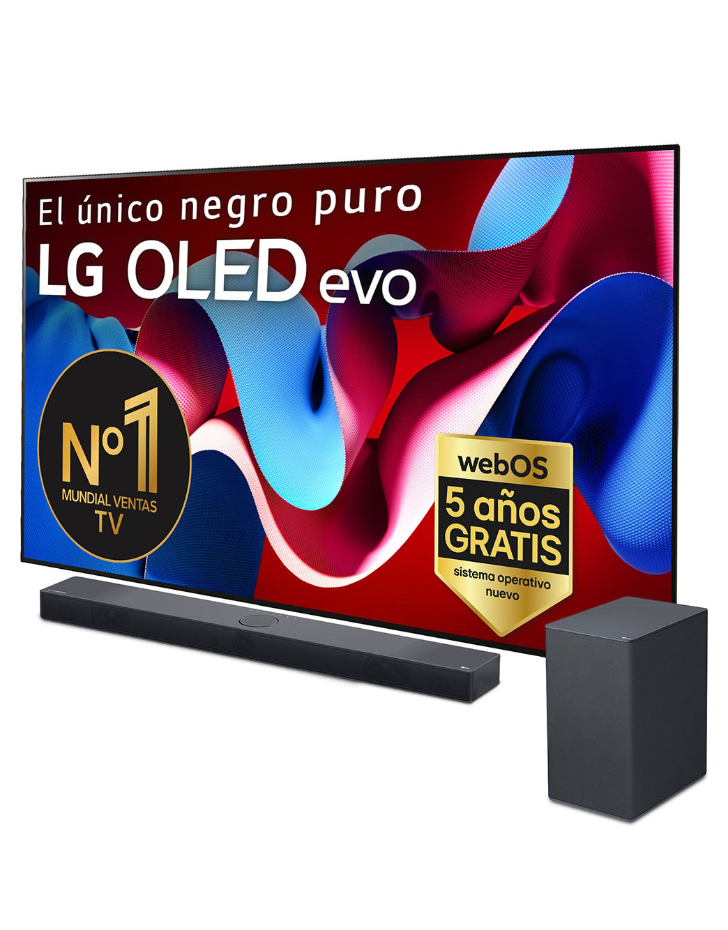 Pack TV LG OLED evo C4 83" + Barra de Sonido SC9S - OLED83C4LA.ESB2 ...