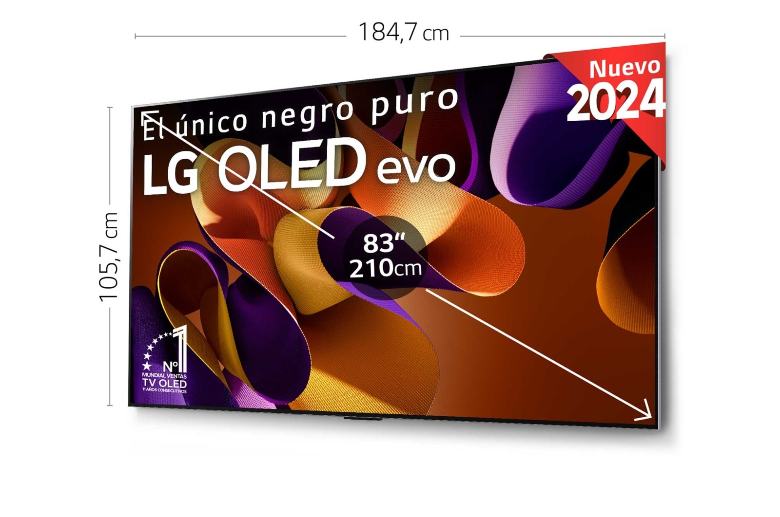 83 pulgadas Smart TV LG OLED evo AI G4 4K OLED83G45LW | LG ES | LG ES
