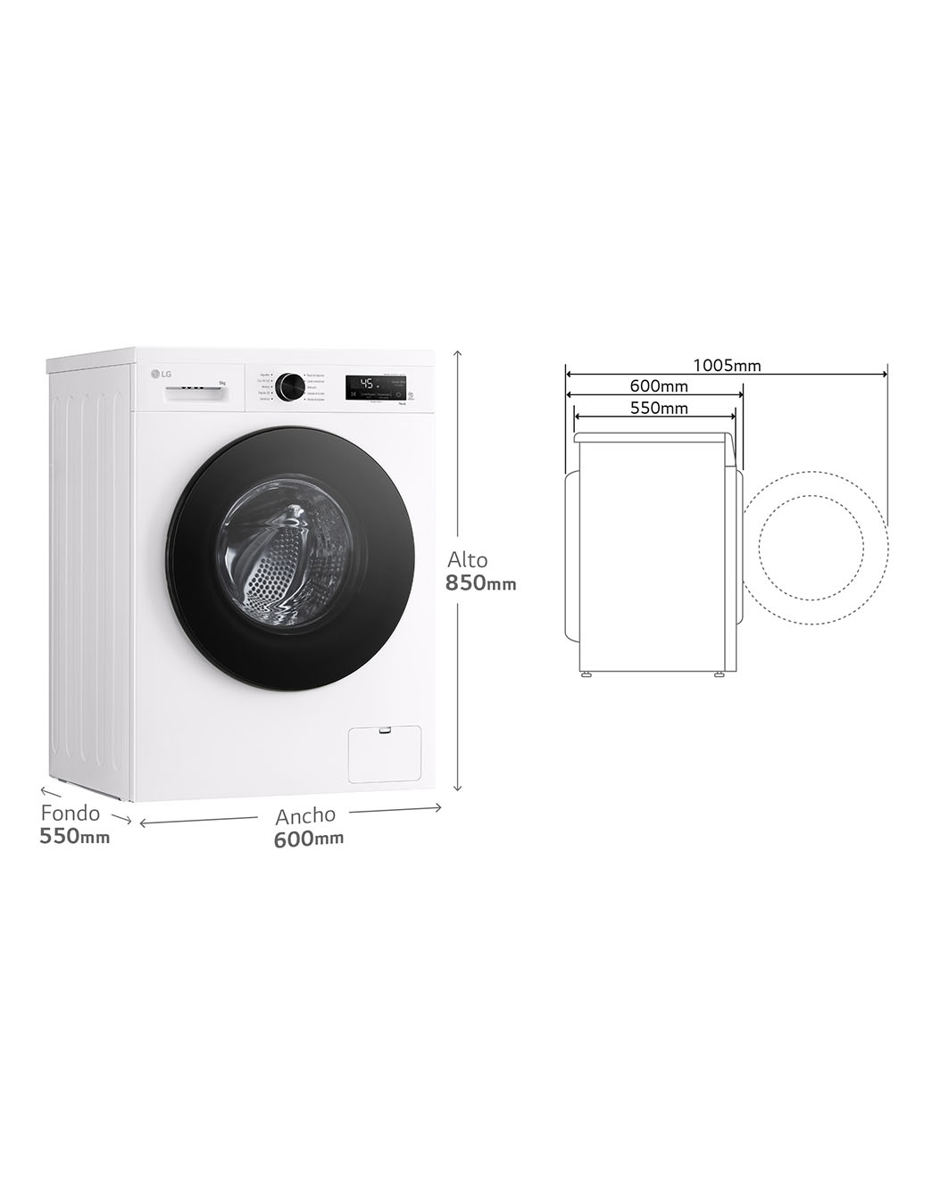 Outlet Lavadora eficiente 9kg, 1400rpm, A, con vapor, Serie 100 ...