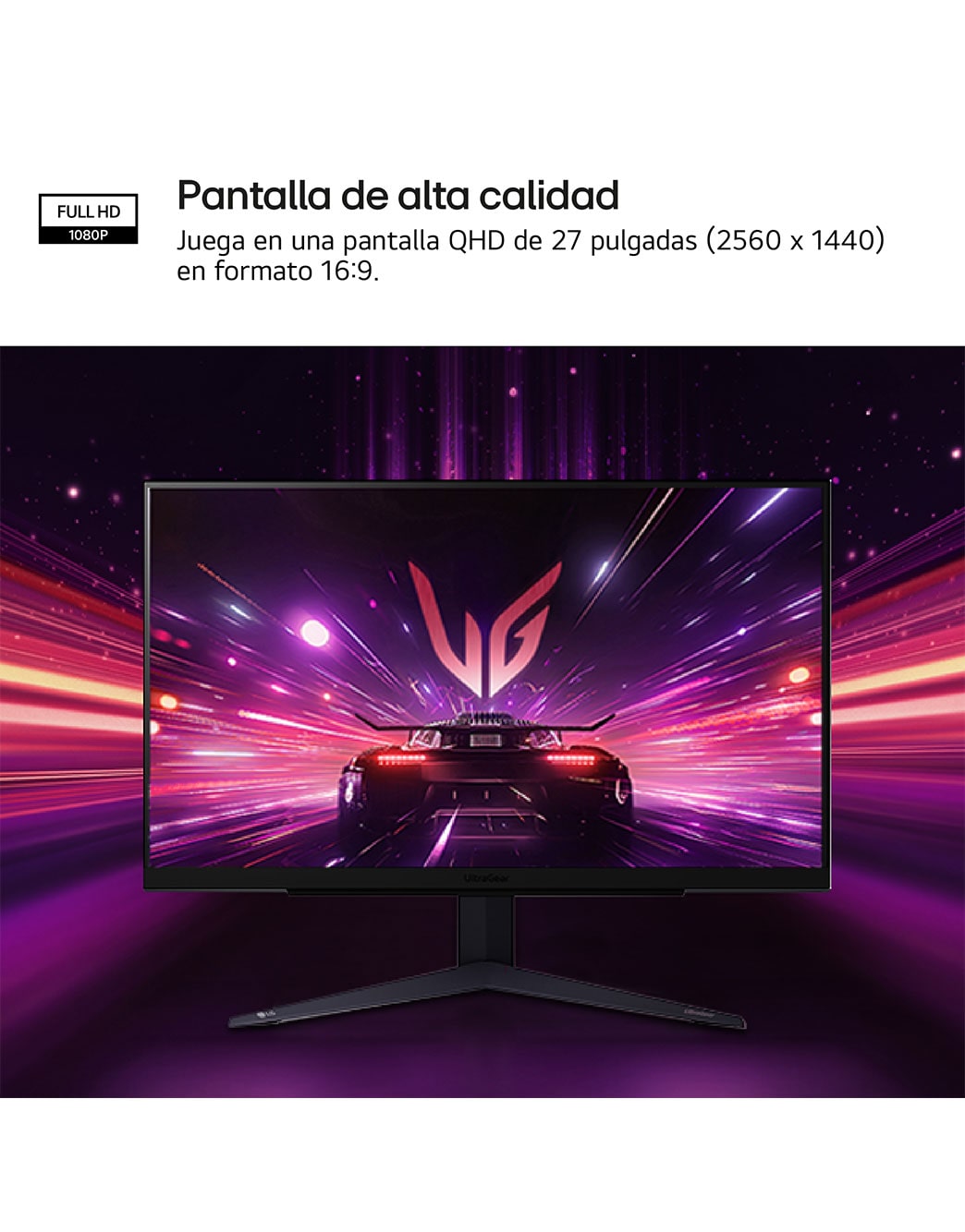 Monitor Gaming LG UltraGear™ QHD de 27 pulgadas 200Hz ­ 27GS75Q-B | LG ES