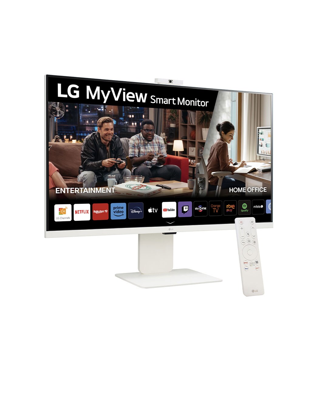 Smart Monitor 4k UHD IPS Todo en Uno de 32 pulgadas en Blanco ­ 32SR85U ...