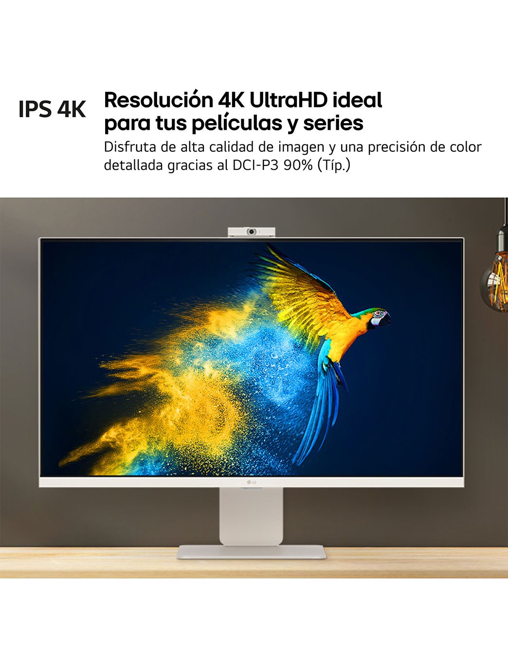 Smart Monitor 4k UHD IPS Todo en Uno de 32 pulgadas en Blanco ­ 32SR85U ...