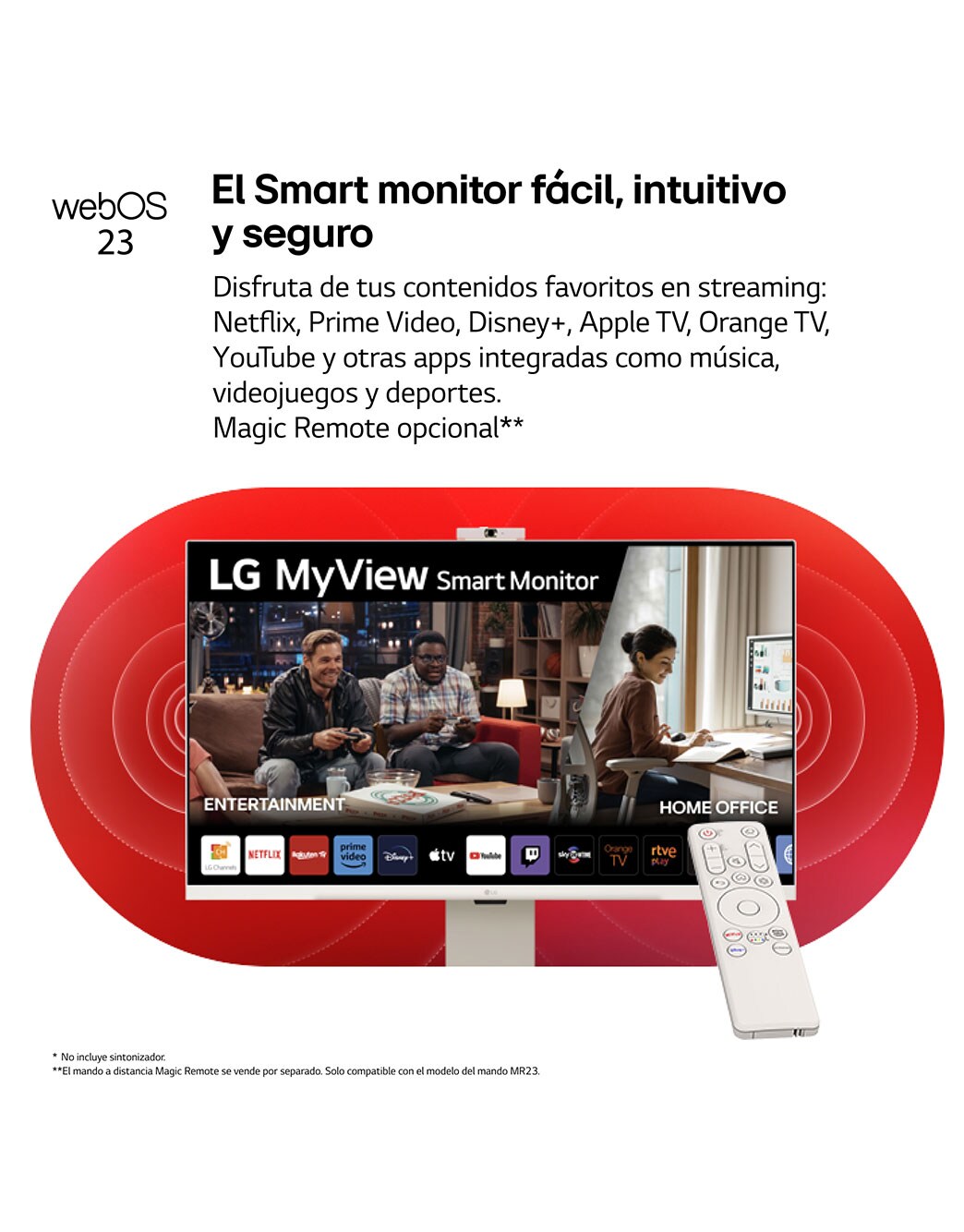 Smart Monitor 4k UHD IPS Todo en Uno de 32 pulgadas en Blanco ­ 32SR85U ...