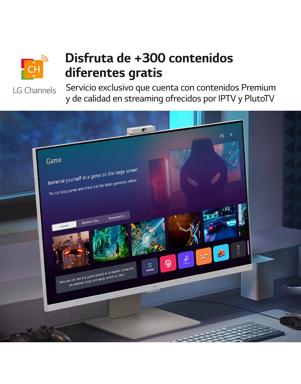 Smart Monitor 4k UHD IPS Todo en Uno de 32 pulgadas en Blanco ­ 32SR85U ...