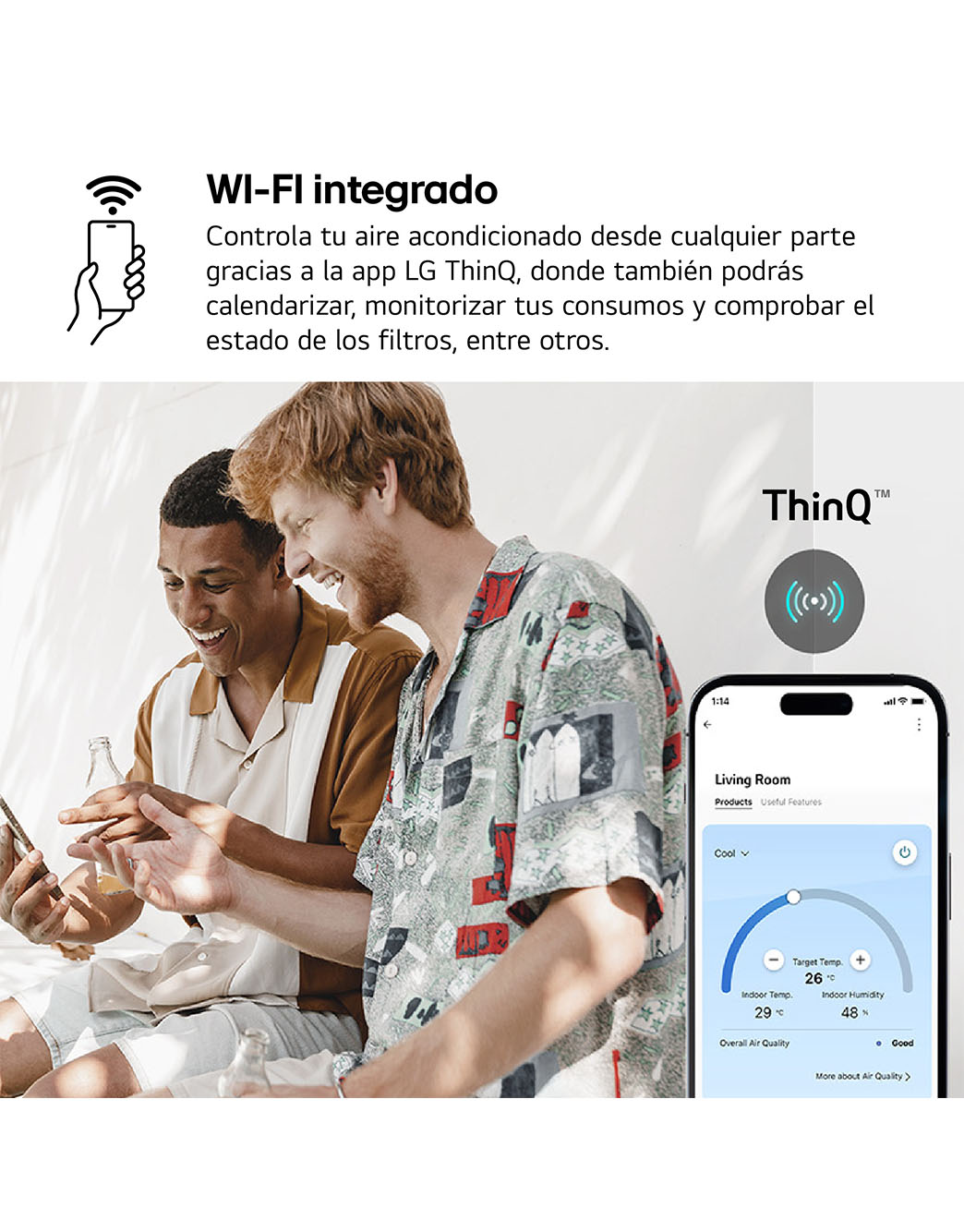 LG ARTCOOL MIRROR AI AIR: Aire acondicionado 1x1 con bomba de calory ...