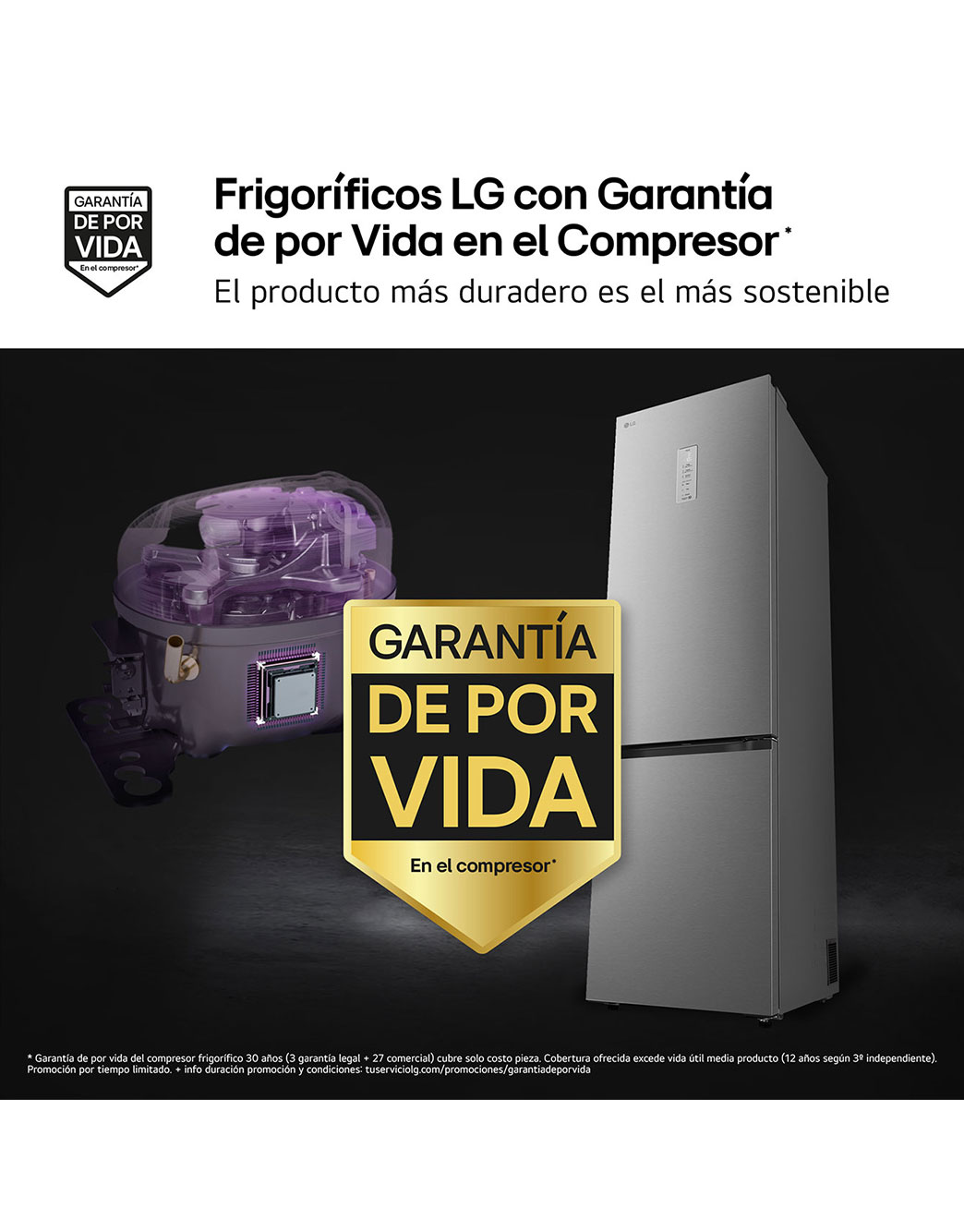 Frigorífico Combi | LG GBBS525APY DoorCooling+, 2,03m, capacidad de ...