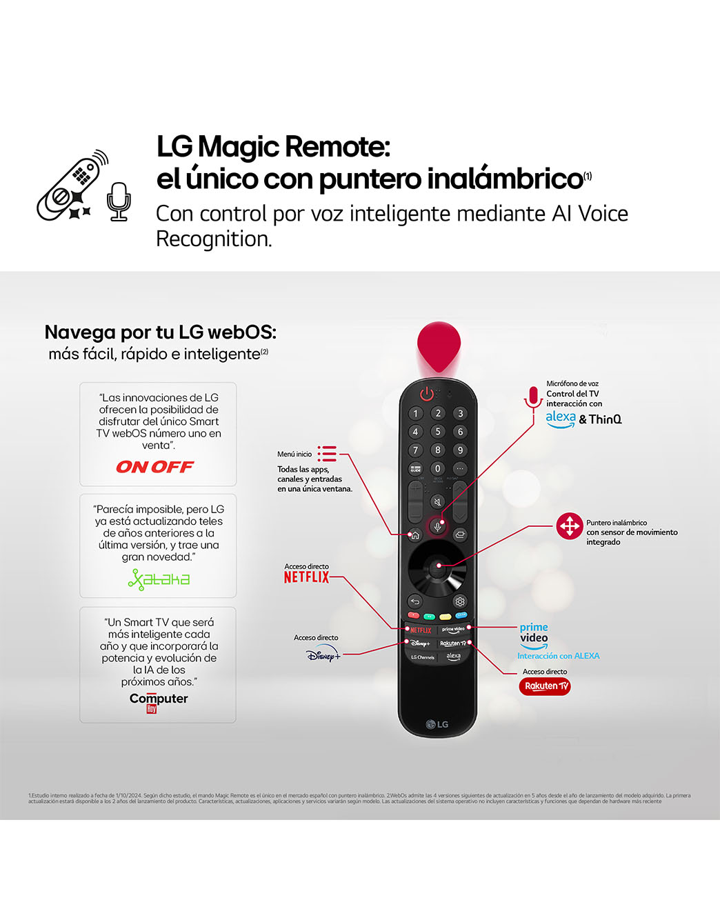 83 pulgadas Smart TV LG OLED evo AI G4 4K OLED83G45LW | LG España