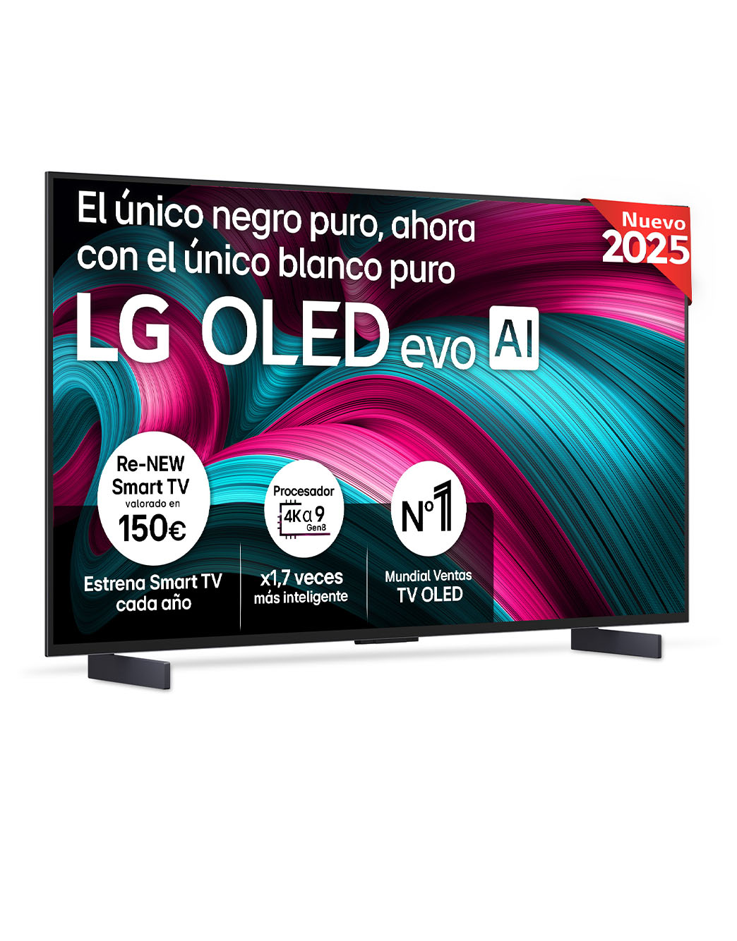 Smart TV LG OLED evo AI C5 42 pulgadas 4K 2025 - OLED42C54LA | LG ES