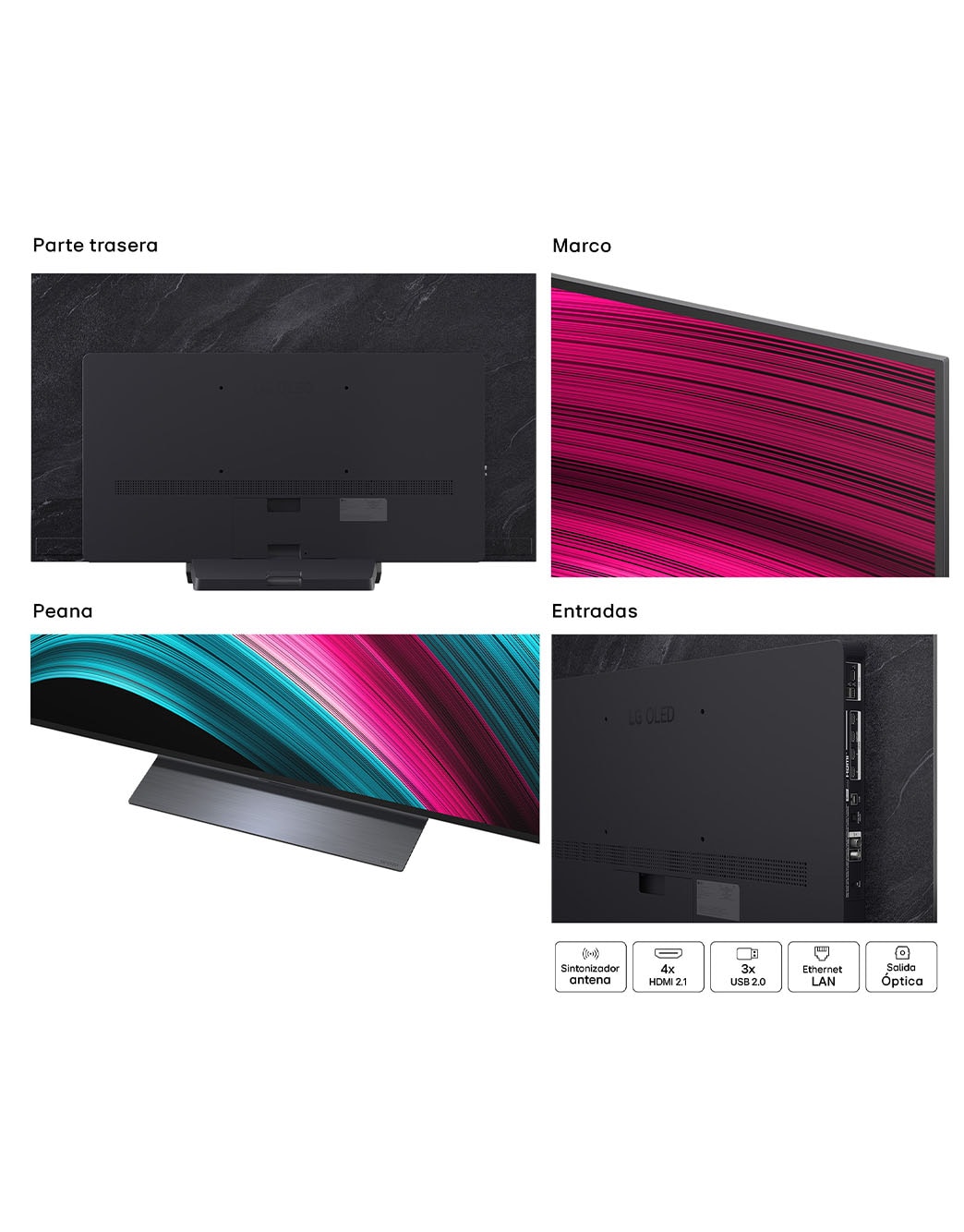 Smart TV LG OLED evo AI C5 55 pulgadas 4K 2025 - OLED55C56LB | LG ES