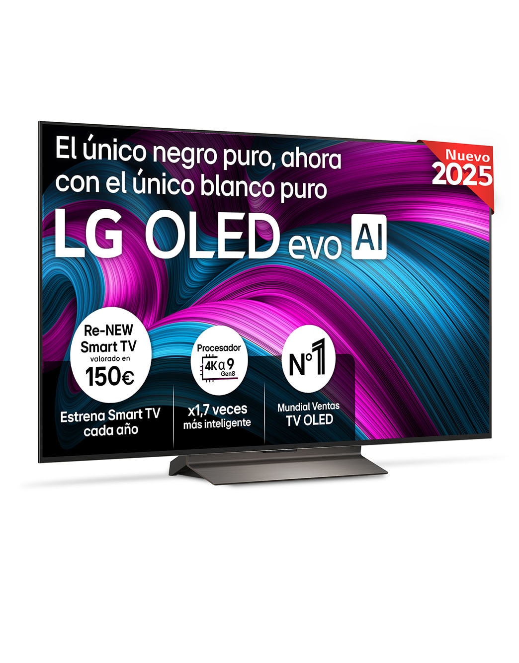 Smart TV LG OLED evo AI C5 55 pulgadas 4K 2025 - OLED55C5ELB | LG ES