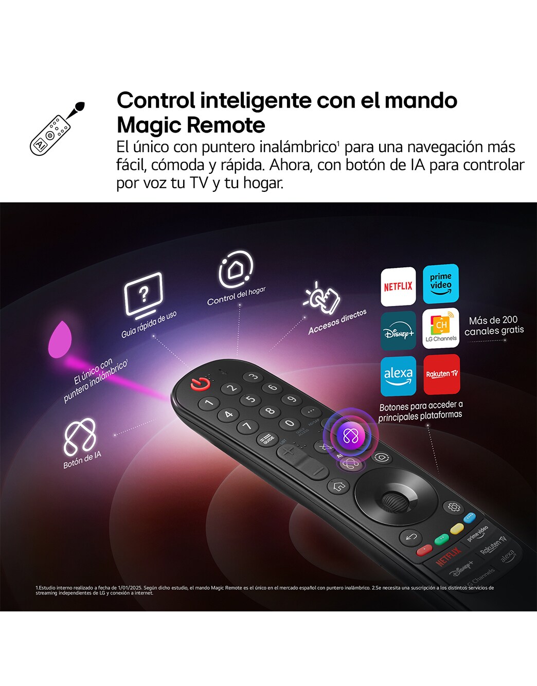 Smart TV LG OLED evo AI G5 83 pulgadas 4K 2025 - OLED83G55LW | LG ES