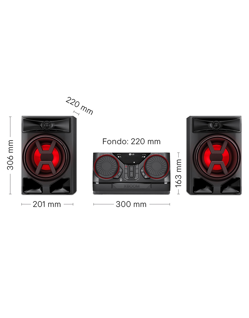 LG xboom La Bestia CK43N | Altavoz gran potencia, 300W, Bluetooth ...