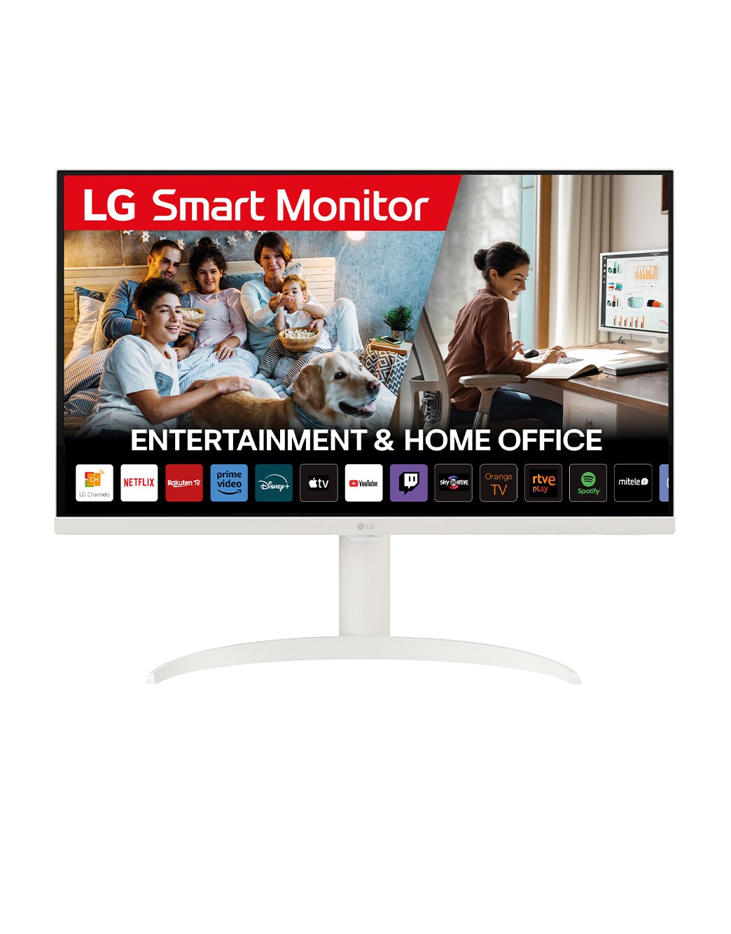 LG Smart Monitor 27'', 4K UHD, 60 Hz, WebOS 23 - 27SR75U-W | LG ES