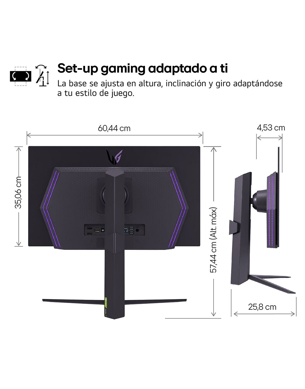 Monitor Gaming LG UltraGear™ OLED QHD de 27 pulgadas y 240Hz ­ 27GS95QX ...