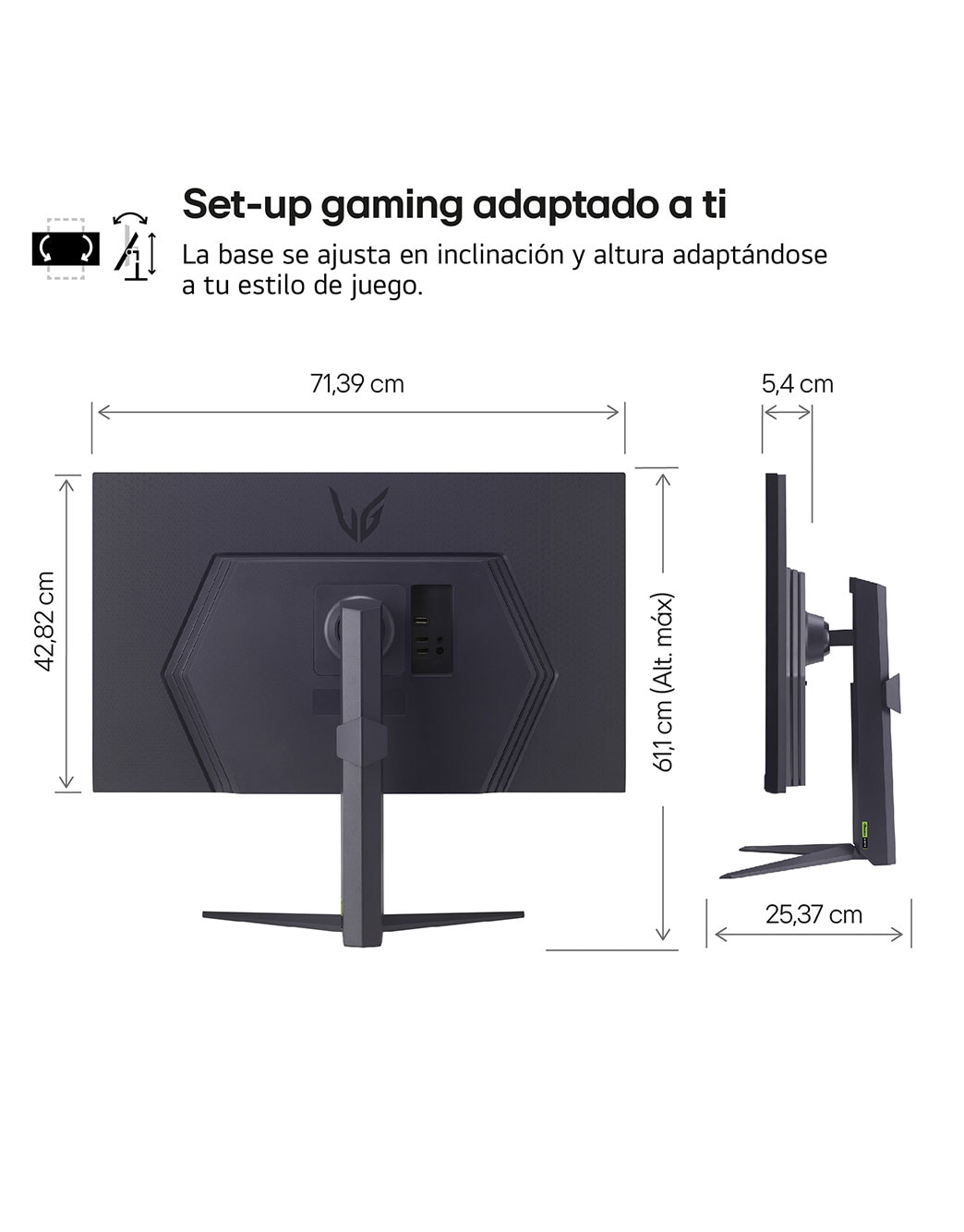Monitor LG UltraGear 32'', QHD, 180 Hz, 1ms - 32GS75QX-B | LG ES