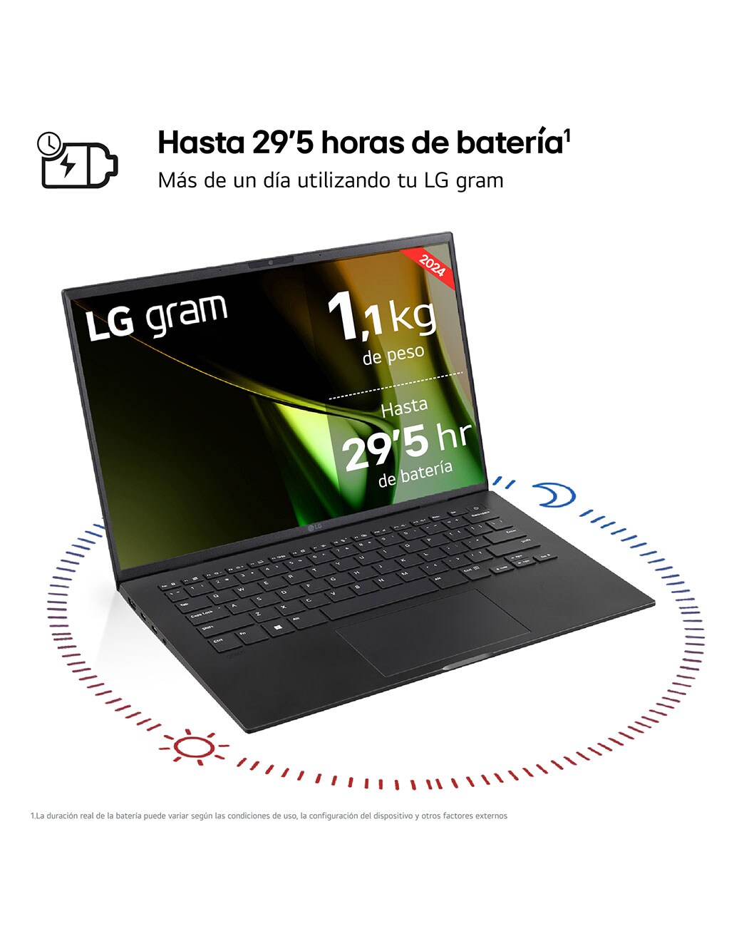 LG gram de 14 pulgadas Laptop Ligero de 16GB RAM Intel® Core™ Ultra 5 ...