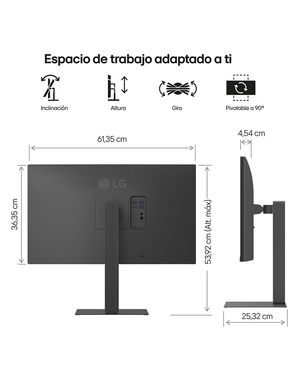Monitor LG UltraFine 27", Pantalla IPS, 4K UHD, Negro | LG España