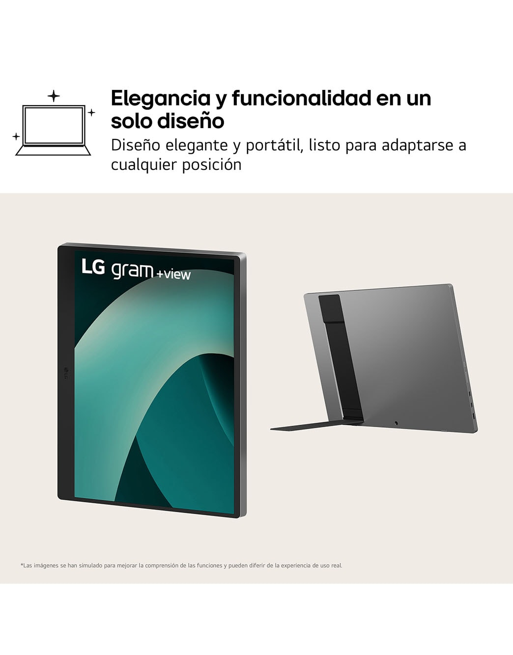 LG gram +view 17” | Lightweight portable monitor | WQXGA 16:10 Anti ...