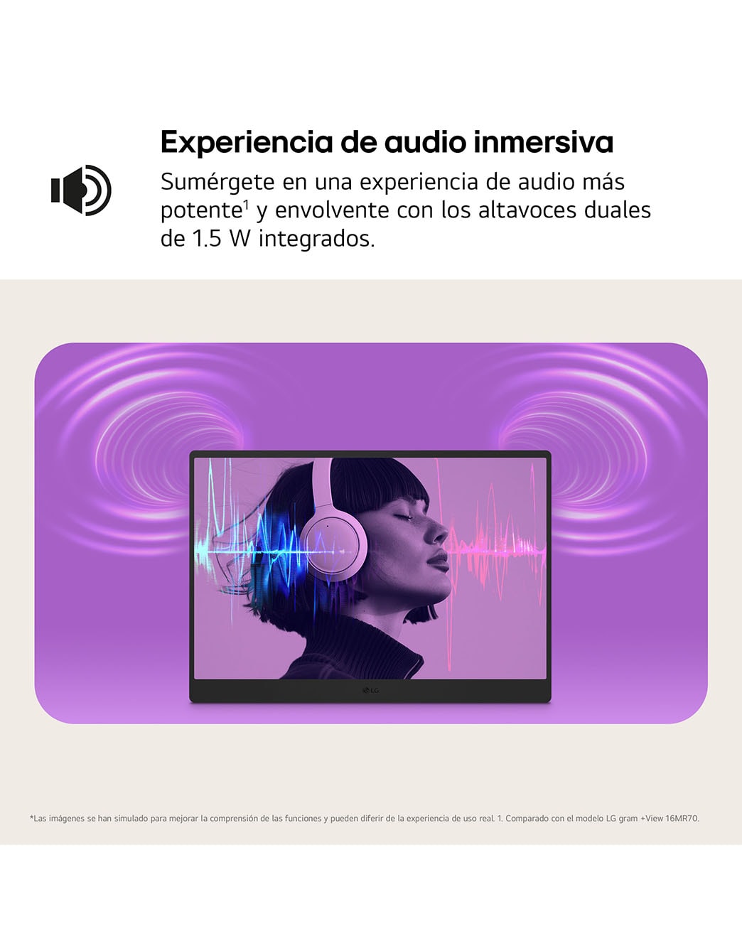 LG gram +view 17” | Lightweight portable monitor | WQXGA 16:10 Anti ...