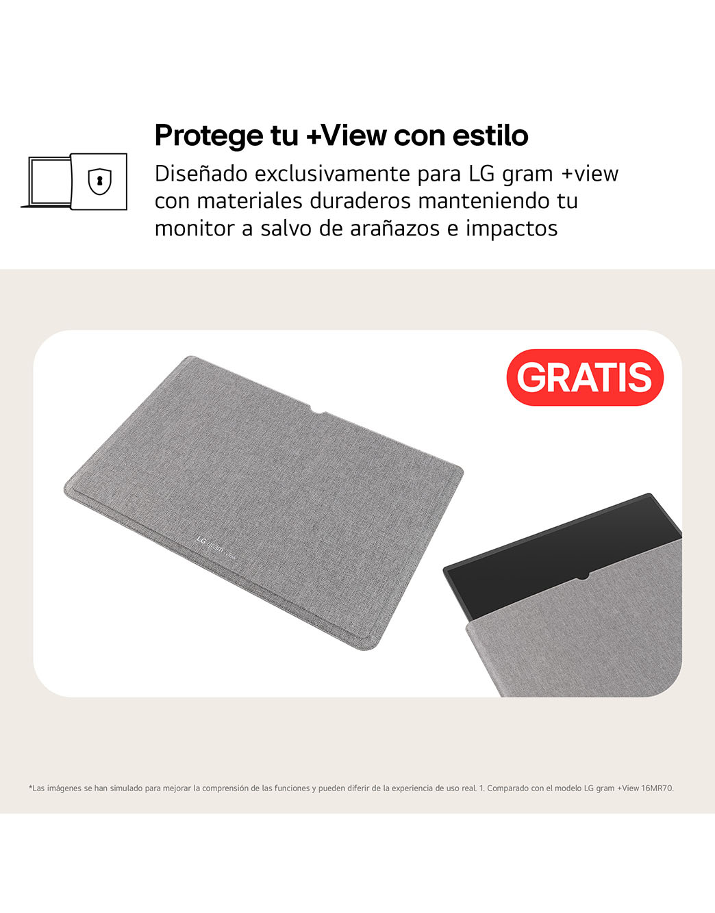 LG gram +view 17” | Lightweight portable monitor | WQXGA 16:10 Anti ...