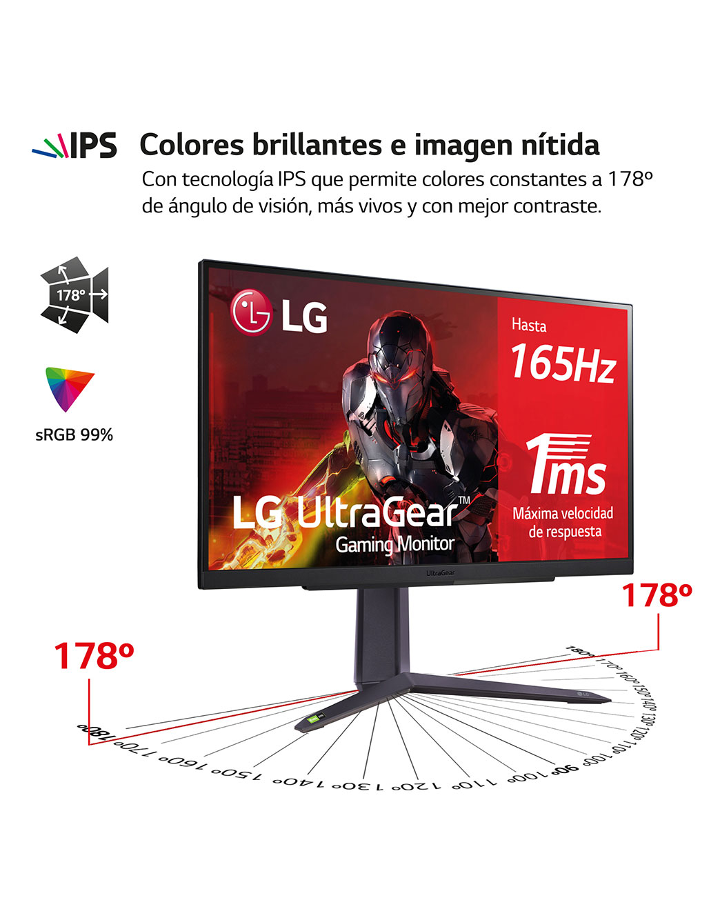 Monitor Gaming LG UltraGear™ de 27 pulgadas 165Hz QHD - 27GR75Q-B | LG ES