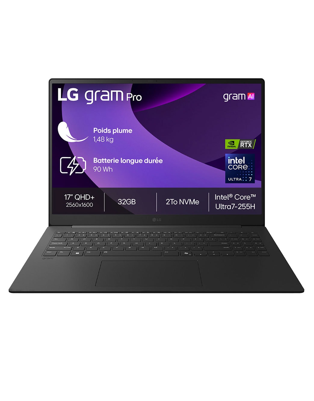 LG gram 17Z90TR | Windows 11 Home Plus | 17" | Ultra 7 255V | 32Go | 2To | LG FR