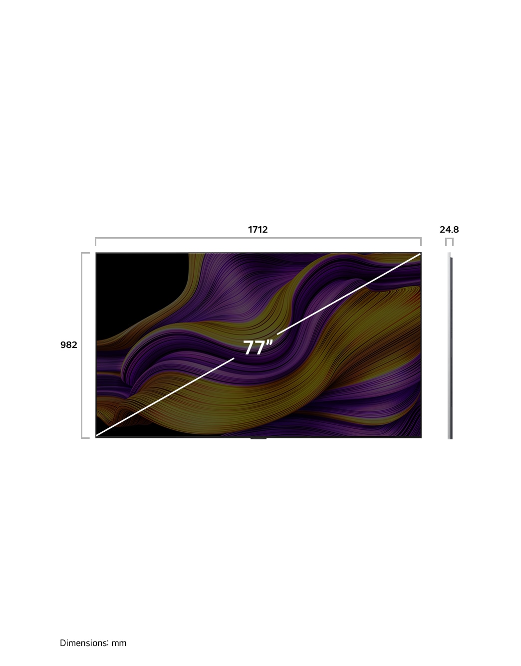 77 pouces (195 cm) | LG OLED evo AI G5 | 4K Smart TV | 2025 | LG ...