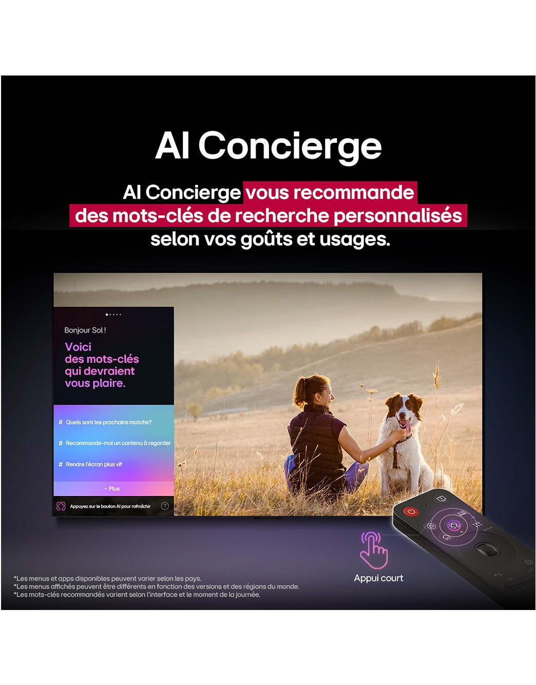 TV LG OLED evo G5 | 2024 | 77'' (195 cm) | 4K UHD | Processeur α11 AI ...