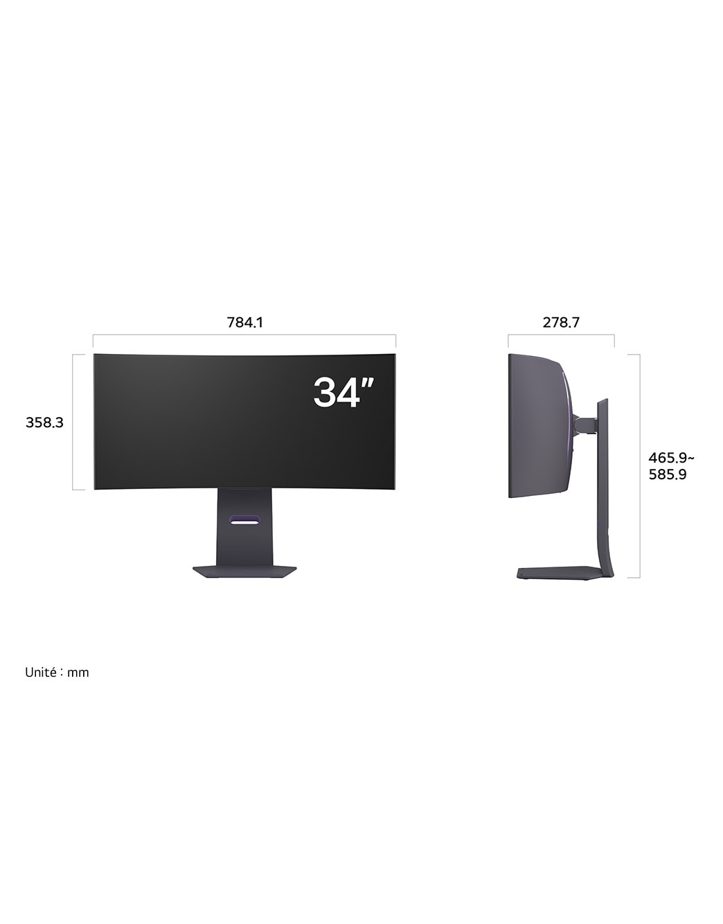 Moniteur gaming OLED 34" LG UltraGear™ 34GS95QE-B | LG France