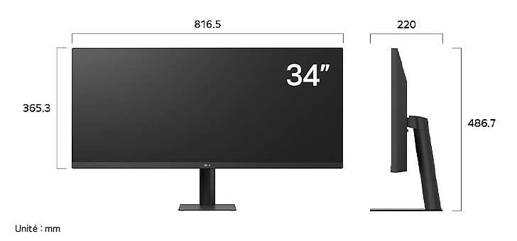 LG 34U511A-B - Moniteur UltraWide QHD de 34" | LG FR