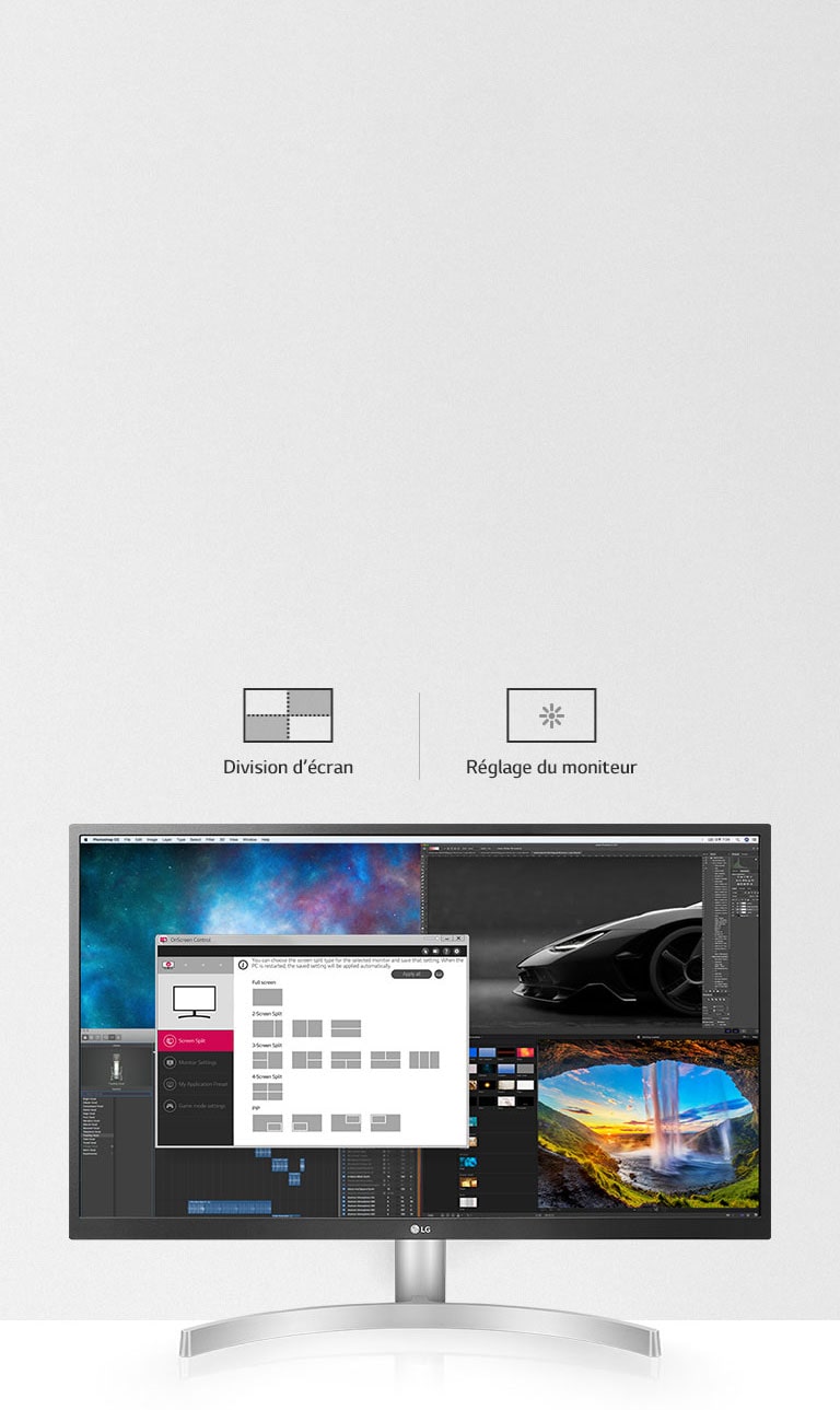 27" (68 cm) | Moniteur LED IPS 16/9ème | Résolution 4K 3840x2160 - LG ...