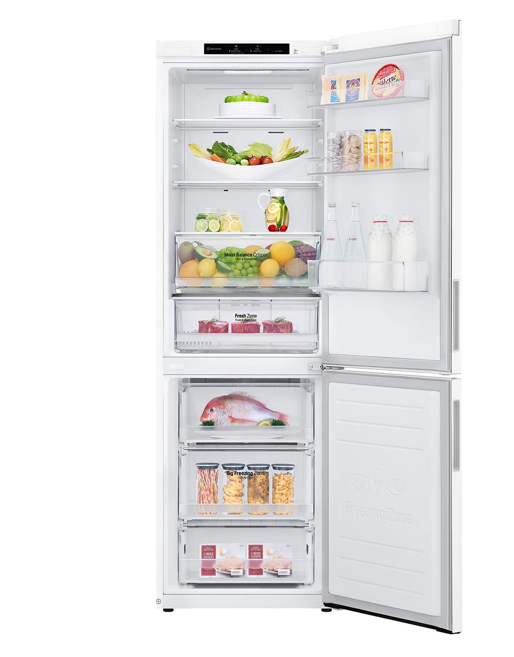 Réfrigérateur combiné GBB61SWJEC 341L- LG GBB61SWJEC | LG FR