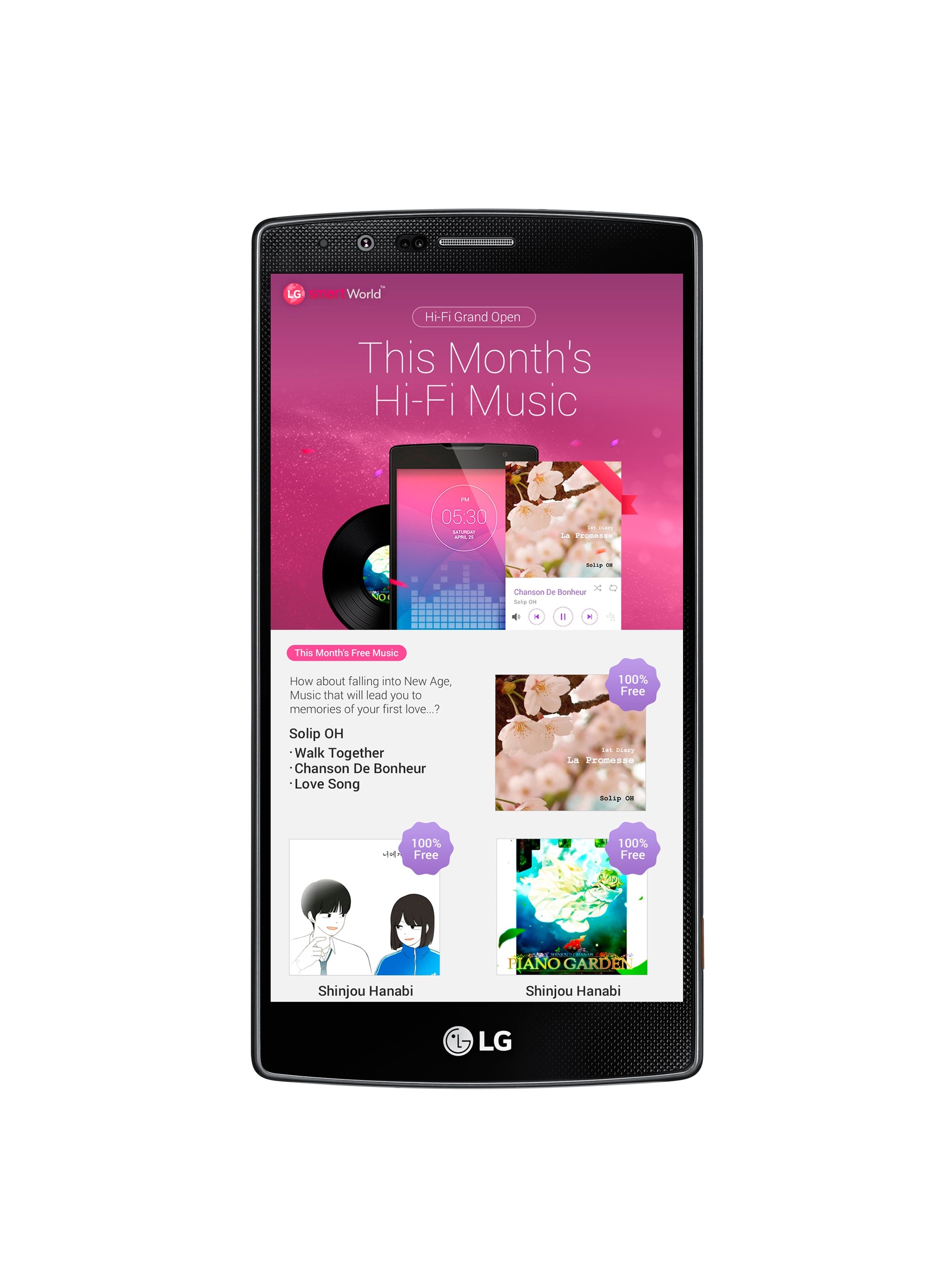 LG TO DELIVER HI-FI MUSIC TO PREMIUM SMARTPHONE CUSTOMERS | LG Global