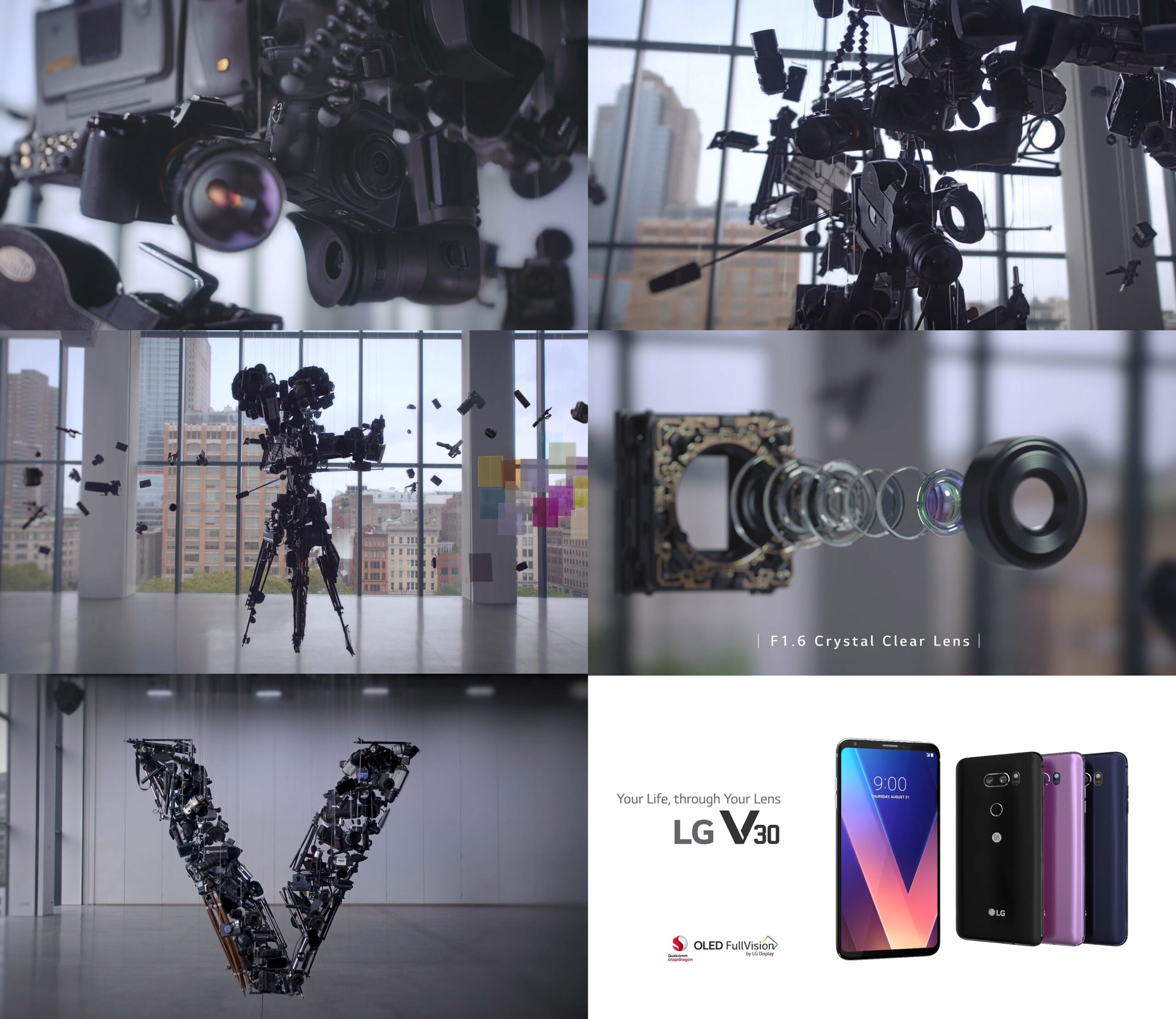 LG V30 AS KINETIC ART: REAL OR CGI? | LG Global