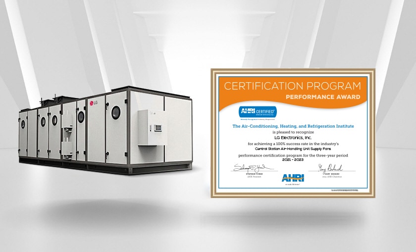 LG Receives AHRI Performance Award for Seventh Consecutive Year | LG Global