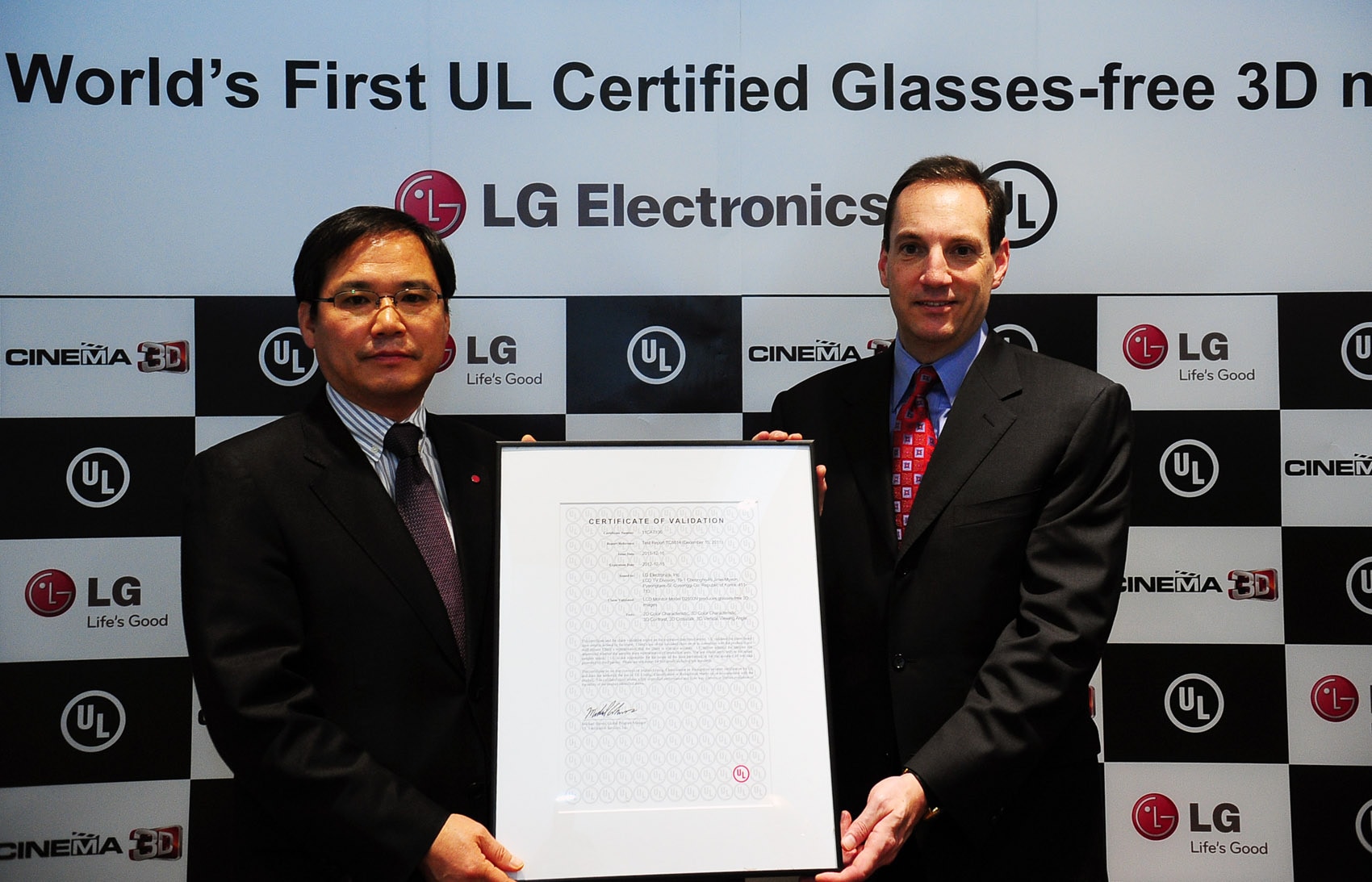 LG'S GLASSES-FREE CINEMA 3D MONITOR CERTIFIED BY UNDERWRITERS ...