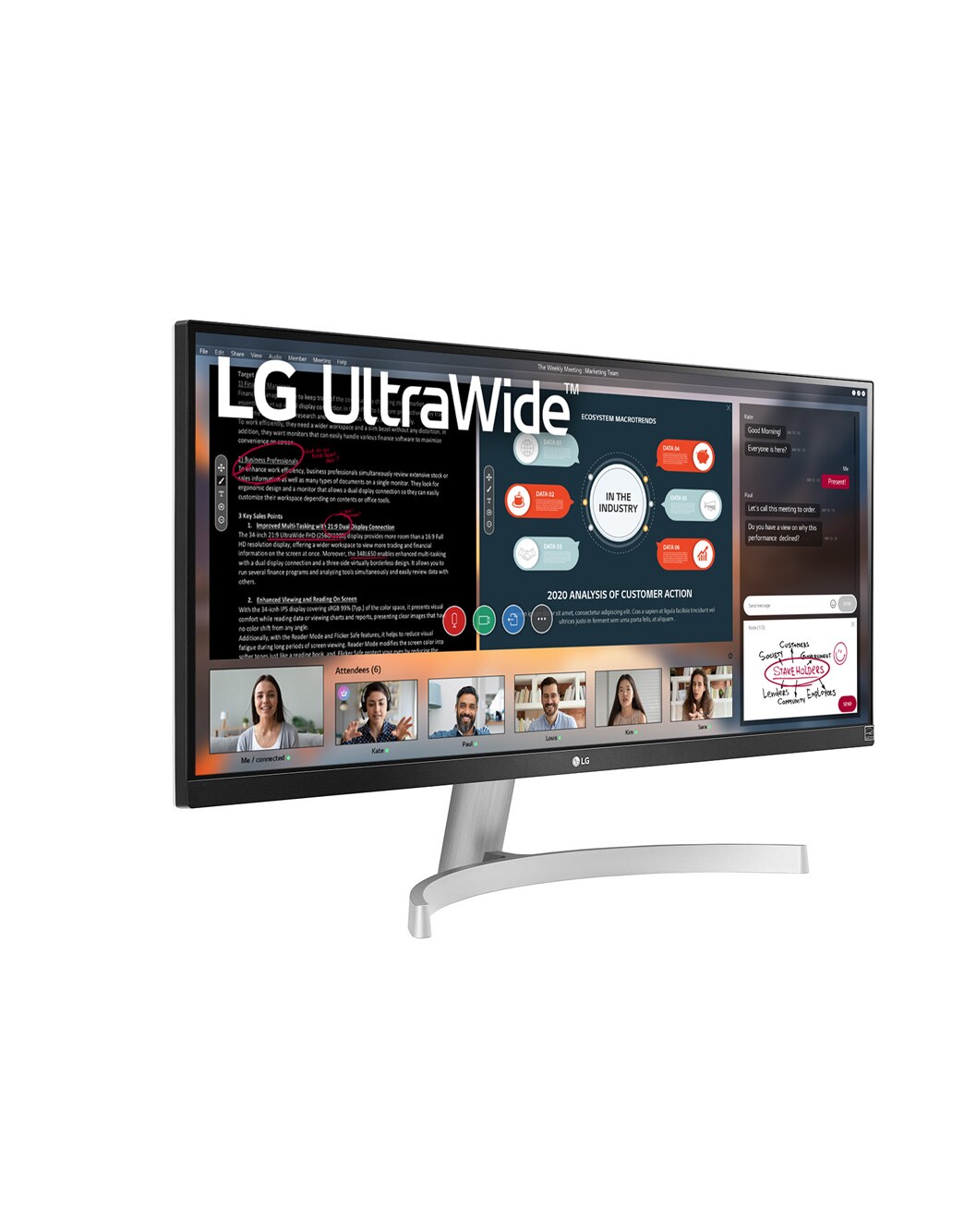29 吋 21:9 UltraWide™ 全高清顯示器 - 29WN600-W | LG HK
