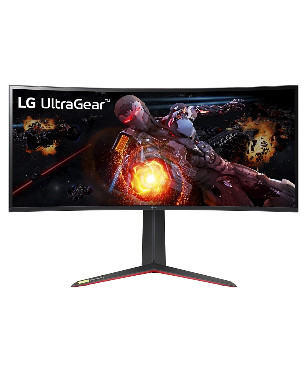 34 吋 21:9 UltraGear™ QHD Nano IPS 1 毫秒 (GtG) 弧形遊戲顯示器, NVIDIA® G-Sync ...