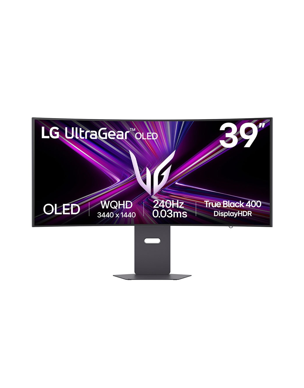 39 吋 UltraGear™ WQHD OLED 弧形遊戲顯示器 | 支援 240Hz、0.03ms (GtG)、DisplayHDR ...