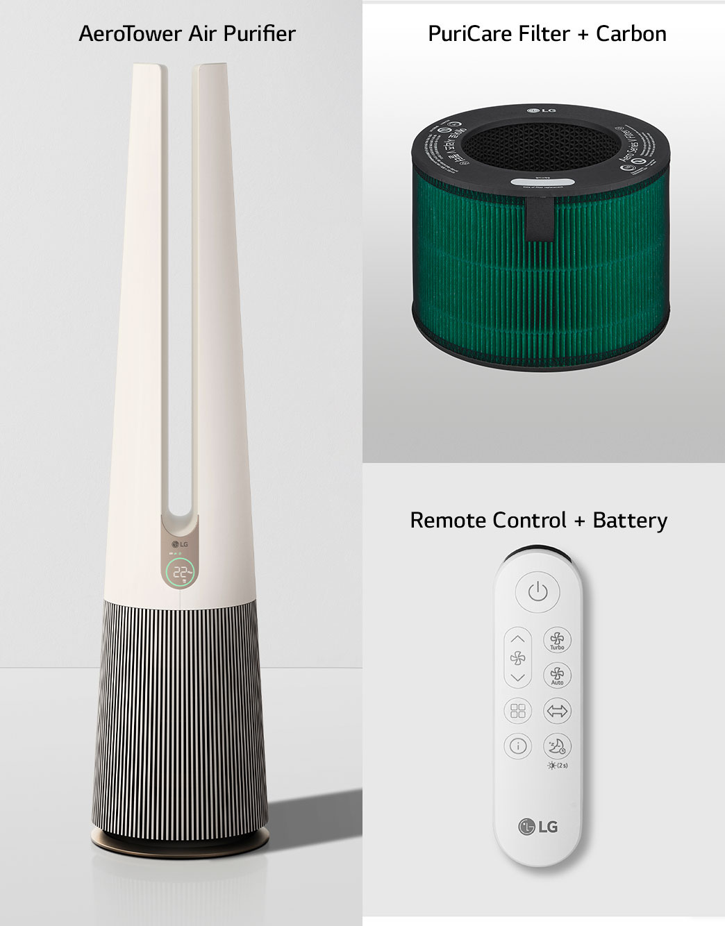 LG AeroTower Hit空氣淨化風扇-FS15GPBK0 | LG HK