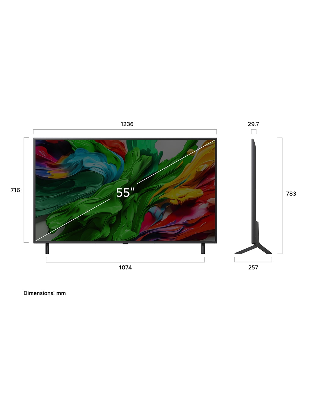55 吋 LG QNED evo AI QNED85 4K 智能電視 - 55QNED85ACA.AHKG | LG 香港