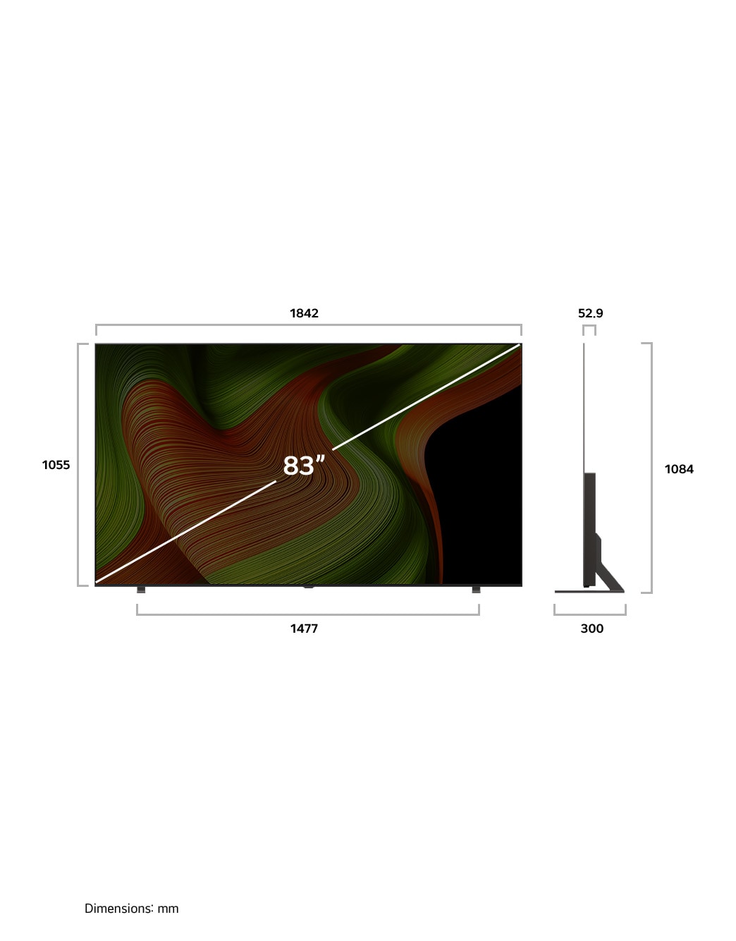 83 吋 LG OLED AI B5 4K 智能電視 - OLED83B5PCA.AHKG | LG 香港