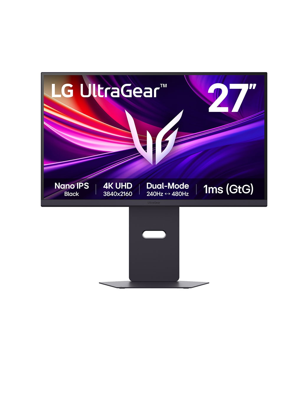 27" UltraGear™ UHD 4K Nano IPS Black Gaming Monitor | Dual-Mode, DP 2.1, 240Hz, 1ms (GtG ...