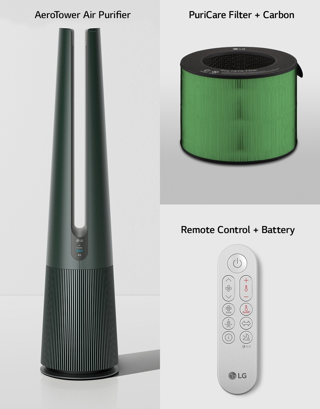 LG AeroTower 3-in-1 Air Purifying Fan - FH15GPG | LG HK_EN