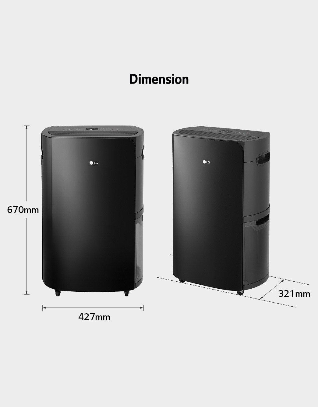 40L PuriCare Dehumidifier - WD25GVKF0 | LG HK_EN