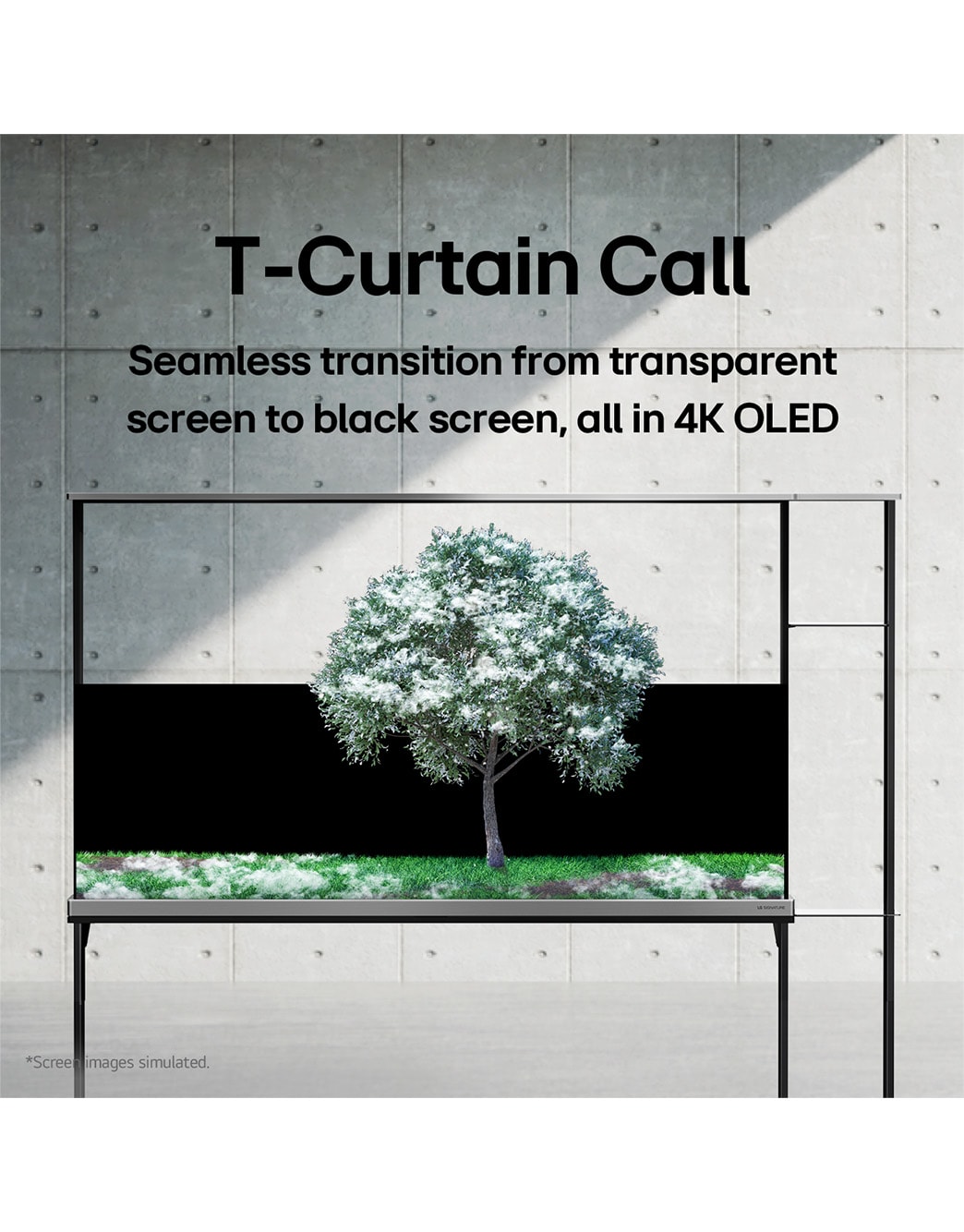 World's First Transparent & True Wireless TV LG SIGNATURE OLED T 77 ...