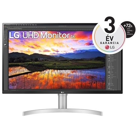 31,5" méretű 4K UHD monitor HDR 10-zel - 32UN650P-W | LG HU
