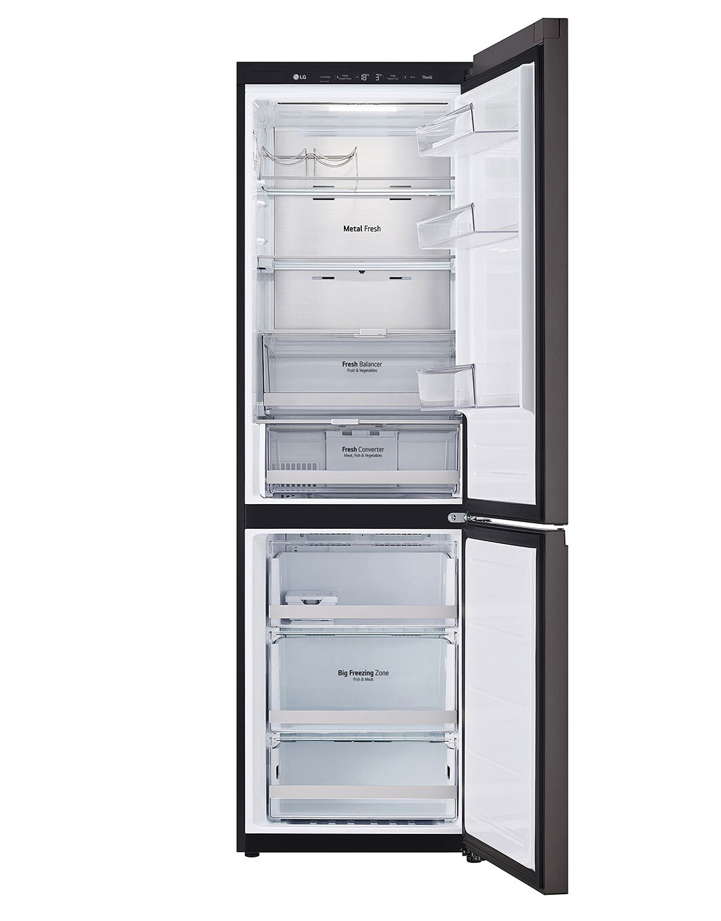 377L / 344L Kulkas Bottom Freezer - GC-B459QGPB | LG Indonesia
